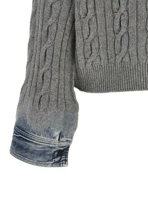 HAIKURE Cropped Knit Sweater