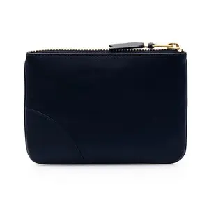 Play Comme Des Garcon Navy Blue Zipper Purse