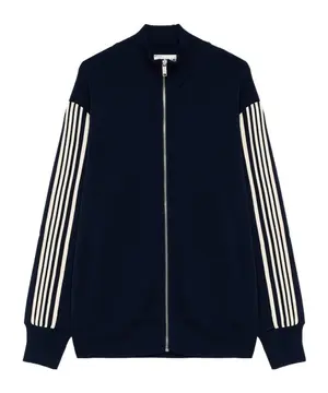 AUTRY Logo Patch Zipped Jacket - Blue
