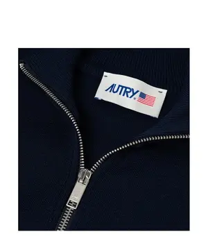 AUTRY Logo Patch Zipped Jacket