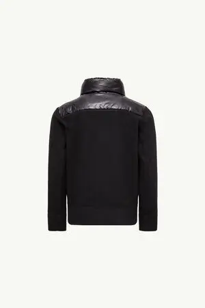 Moncler Padded Fleece Zip-up Sweatshirt