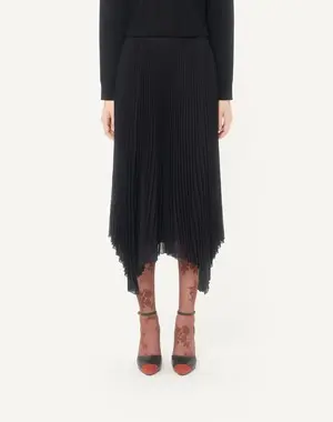 Valentino Garavani Pleated Midi Skirt