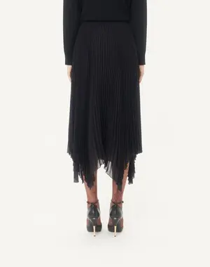 Valentino Garavani Pleated Midi Skirt
