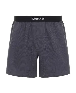 TOM FORD Logo Waistband Boxer Shorts - Black