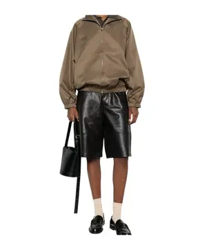 THE FRANKIE SHOP Leather Bermuda Shorts