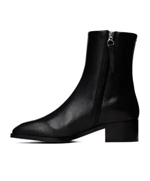 AeydĒ Solid Leather Ankle Boots