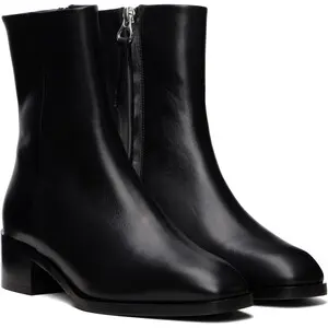 AeydĒ Solid Leather Ankle Boots