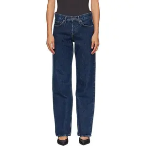 AGOLDE Midrise Wideleg Jeans - Blue
