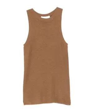 Co Ribbed-knit Cashmere Vest - Brown