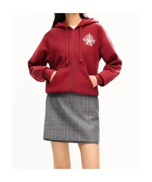 Kenzo Eiffel Tower Design' Zip-up Hoodie In Cotton