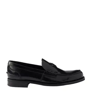 Prada Brushed Leather Loafers