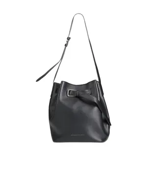Brunello Cucinelli Solid Color Shoulder Bags - Black