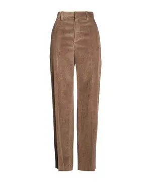 Brunello Cucinelli Solid Color Casual Trousers - Brown