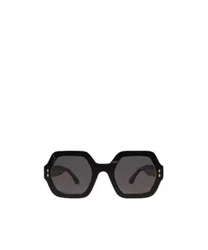 Isabel Marant Étoile Minimalist Geometric Plasticframe Sunglasses - Black