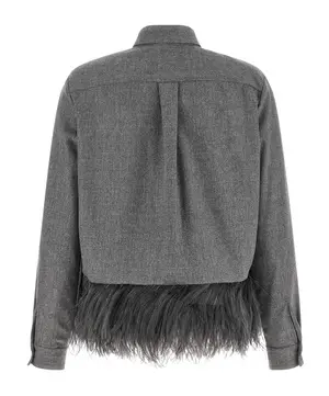 Fabiana Filippi Feather-trimmed Shirt