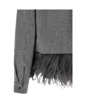 Fabiana Filippi Feather-trimmed Shirt