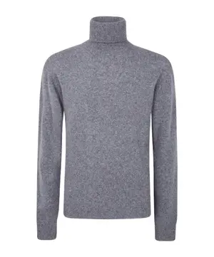 ROBERTO COLLINA High Neck Sweater - Mixed Grey
