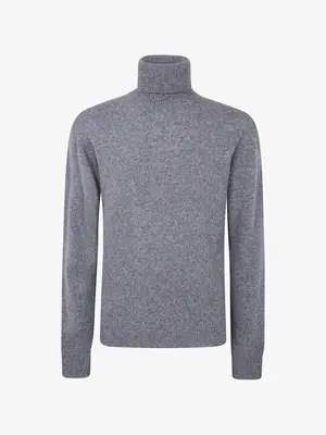 ROBERTO COLLINA High Neck Sweater - Mixed Grey