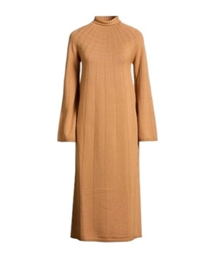 Max Mara Solid-color Wool Dress - Brown