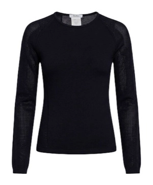 Max Mara Solid-color Knitted Long Sleeves - Blue