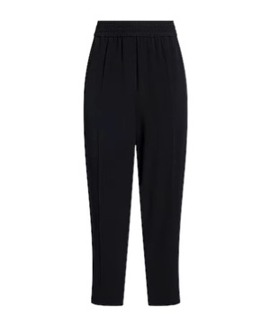 Brunello Cucinelli Solidcolor Chiffon Trousers - Black