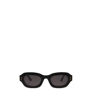 Isabel Marant Étoile Minimalist Oval Sunglasses - Black