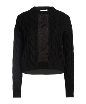Max Mara Solid-color Knitted Sweater - Black