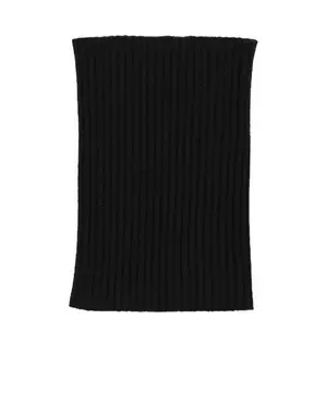 Max Mara Solidcolor Ribbed Waistcoat Belt - Black
