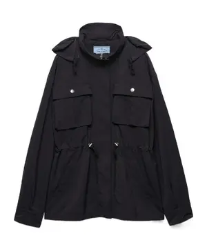 Prada Technical Fabric Parka - Black