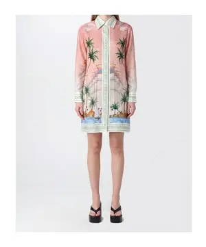 Casablanca Printed Shirt Dress