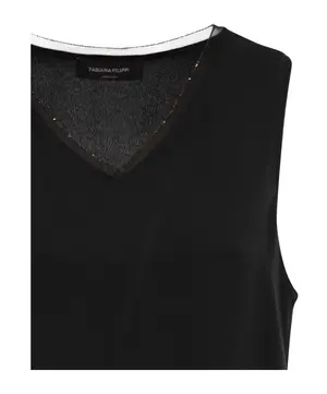 Fabiana Filippi Sleeveless V-neck Vest