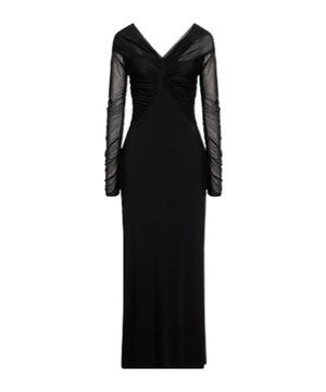 Max Mara Fitted Long-sleeved Dress - Black