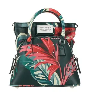 MAISON MARGIELA Floral-print Leather Tote - No