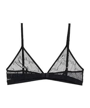 Balenciaga Solidcolor Lace Triangle Bra