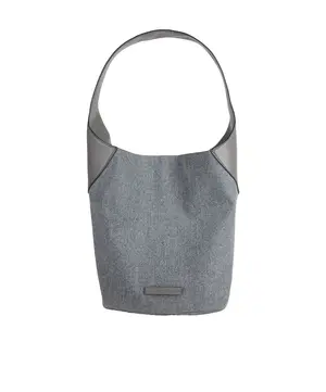 Brunello Cucinelli Solid Color Handbags - Grey