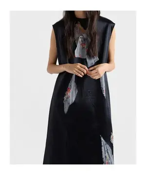 Prada Devoré Satin Dress