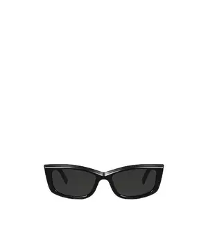 Saint Laurent Solid Color Sunglasses - Black