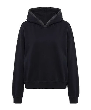 Brunello Cucinelli Solidcolor Longsleeve Hooded Sweatshirt - Black