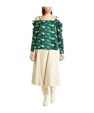 Max Mara Long-sleeved Off-the-shoulder Top