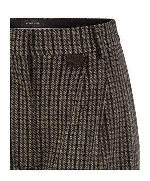 Fabiana Filippi Houndstooth Casual Trousers
