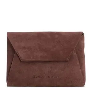 Brunello Cucinelli Solid Color Handbags - Red