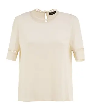 Fabiana Filippi Round Neck Blouses