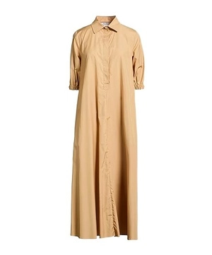 Max Mara Solidcolor Shirt Dress - Sand-colored