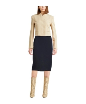 Max Mara A Body-hugging Solid-color Skirt