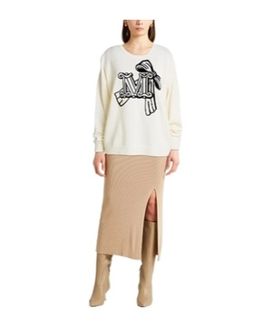 Max Mara Two-color Knitted Top