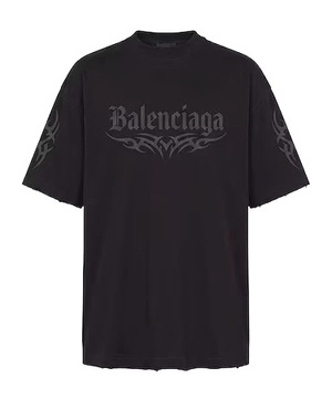 Balenciaga Logoprint Tshirt - Black