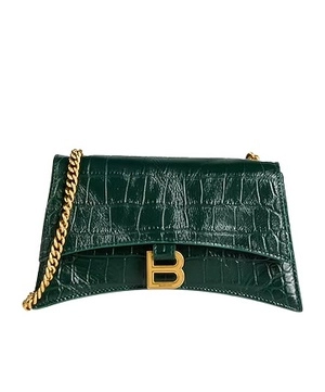 Balenciaga Solid Color Across-body Bags - Green