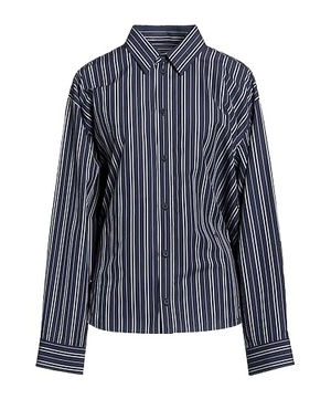 Balenciaga Striped Longsleeve Shirt - Blue