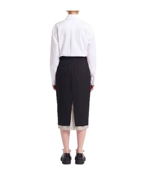 Marni Multicolor Wool Midi Skirt