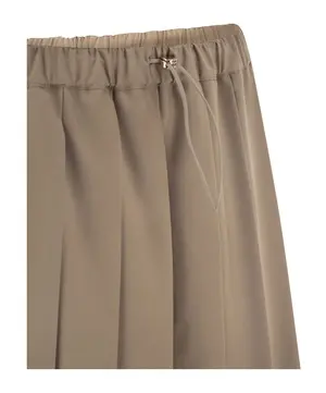 Fabiana Filippi Pleated Midi Skirt - Brown